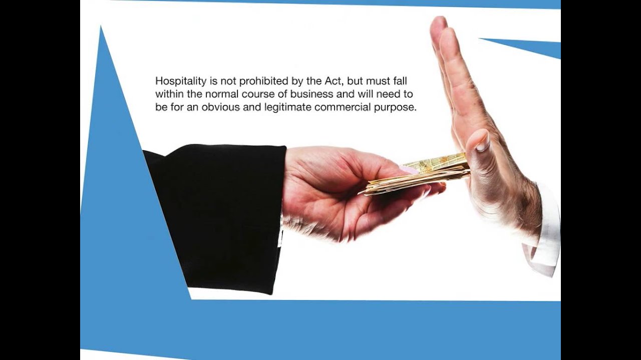 Bribery Act 2010 explained in one minute