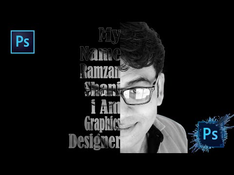 How to create half Face Typography I Text Portrait Tutorial Photoshop CS6
