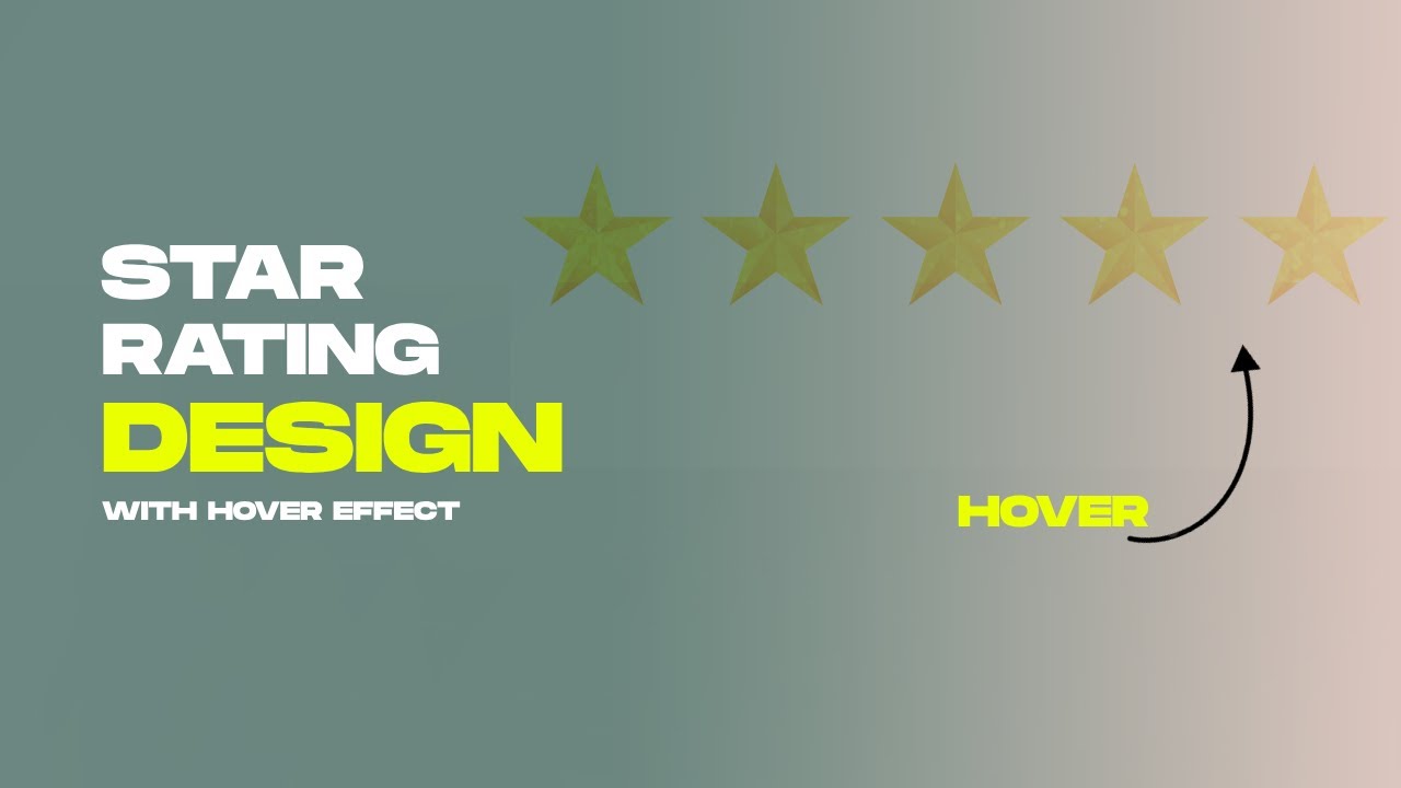 Star Rating On Hover Using Html, Css And JavaScript