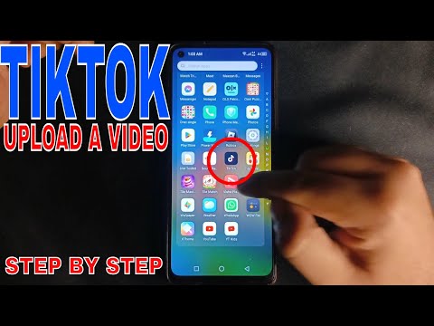 ✅ How To Upload A Video On Tiktok 🔴
