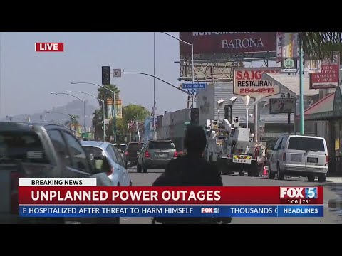 Unplanned Power Outages Reported In San Diego County