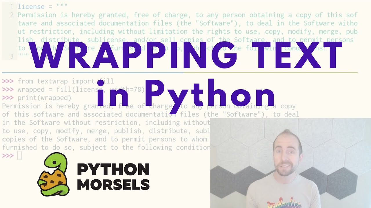 Wrapping text output in Python