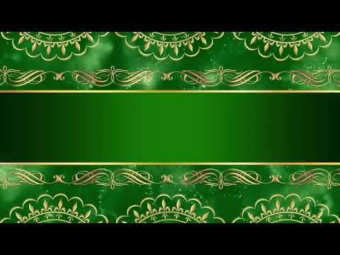 Wedding Invitation Card Design Intro Title Green Background Video HD