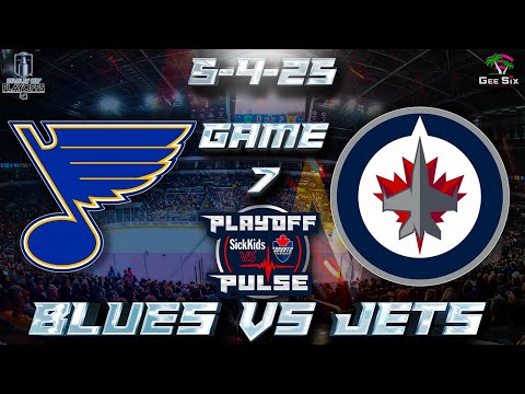 5-4-25 St Louis Blues vs Winnipeg Jets Game 7 Game Audio | NHL Playoffs Streamcast & Chat
