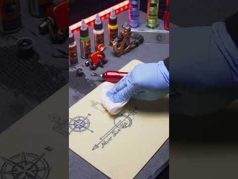 Good Morning Tattoo Idea by Wormhole Tattoo Kit WTK146 #shorts