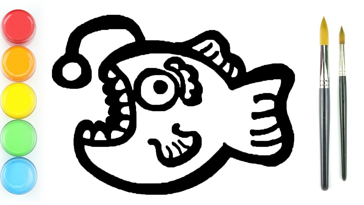 Fun fish！！！Lantern fish, tuna and devil rays coloring and drawing for Kids,Toddlers丨Bobbi Toy Art☆