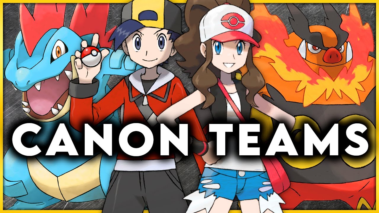 ALL Pokémon Protagonist OFFICIAL CANON TEAMS