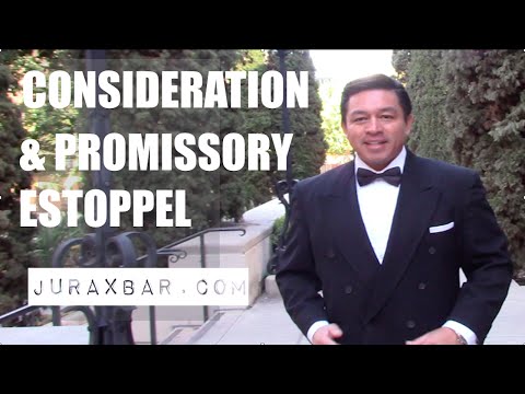 CONSIDERATION AND PROMISSORY ESTOPPEL IN CONTRACTS.