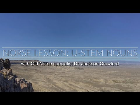 Old Norse Class 18: U-Stem Nouns