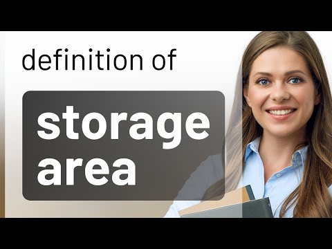 Storage area — definition of STORAGE AREA