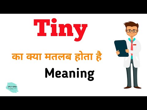 Tiny meaning in hindi | Tiny Ka Kya Matlab hota hai | Daily use English words