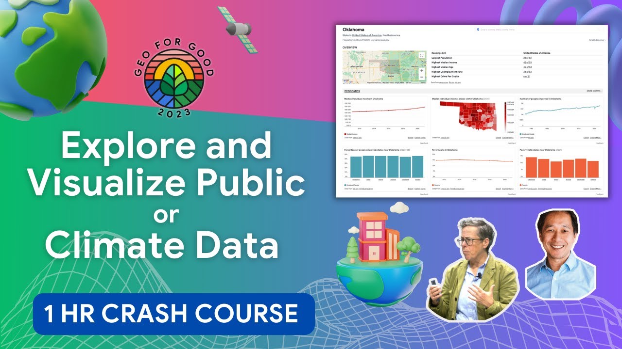 Data Commons: Your Gateway to Public & Climate Data (integrate with Geospatial data) | Geo4Good 2023