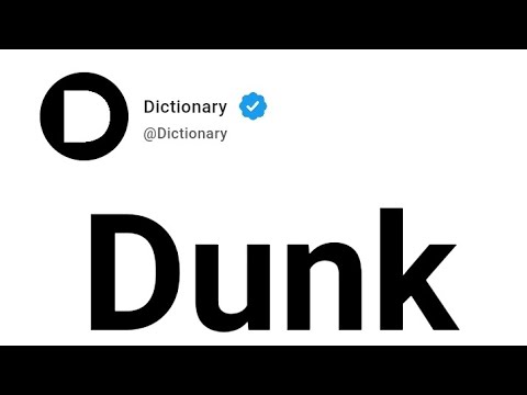 Dunk Meaning In English