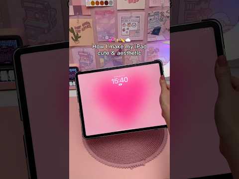 how I make my iPad cute & aesthetic ๐ homescreen tutorial | widgets | iPad apps | procreate