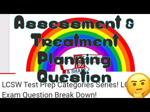 Categories on LCSW Exam Series | Assessment & Treatment | Test Prep Question Break Down by LCSW