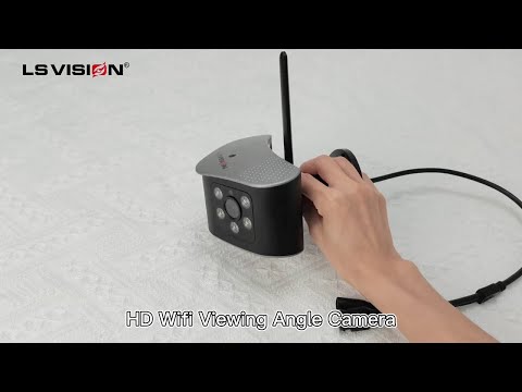 LS VISION Security Camera with Dual-Lens 165 degree FOV 4K Wifi CCTV Camera
