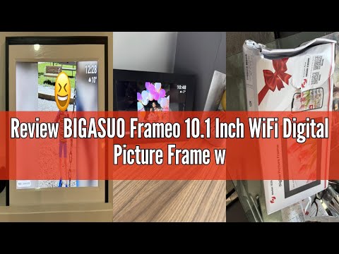 Review BIGASUO Frameo 10.1 Inch WiFi Digital Picture Frame with 32GB Memory, 1280 x 800 IPS Touch Sc
