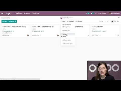 Online Signature Basics - Odoo e Sign