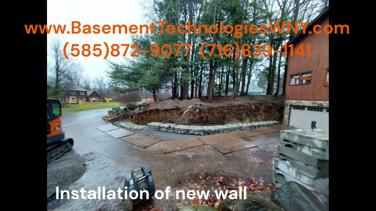 Gravity Retaining Wall: No tie-backs or geo-grid needed