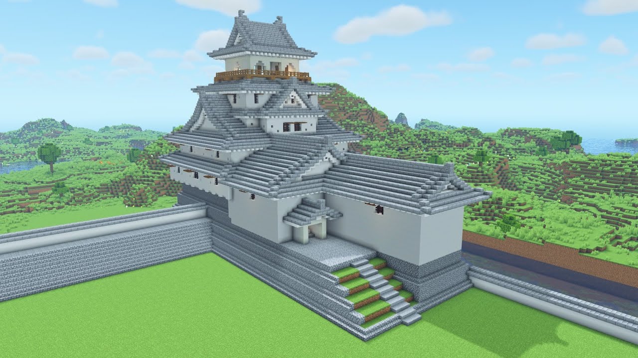 【Minecraft】 萩城の作り方 Part2 - Minecraft Builders