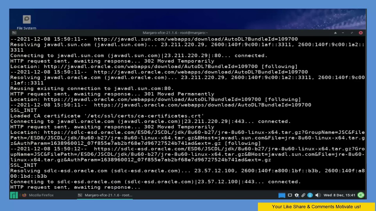 Manjaro / Arch - installing Oracle-java On Manjaro 21.2.0 Linux