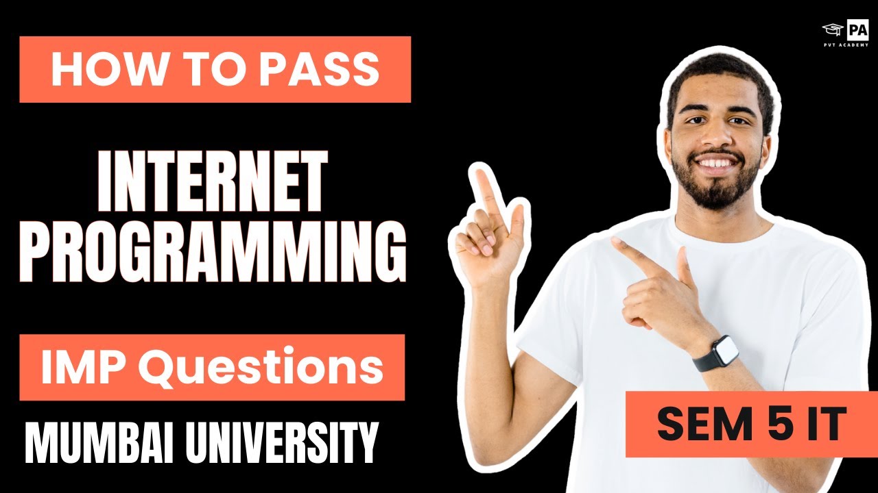 Internet Programming (IP) Important Questions | How To Pass IP | Sem 5 Information Technology