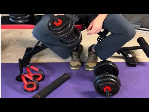 REAL REVIEW Adjustable 4 in 1 Dumbbell Set {Good or Meh }