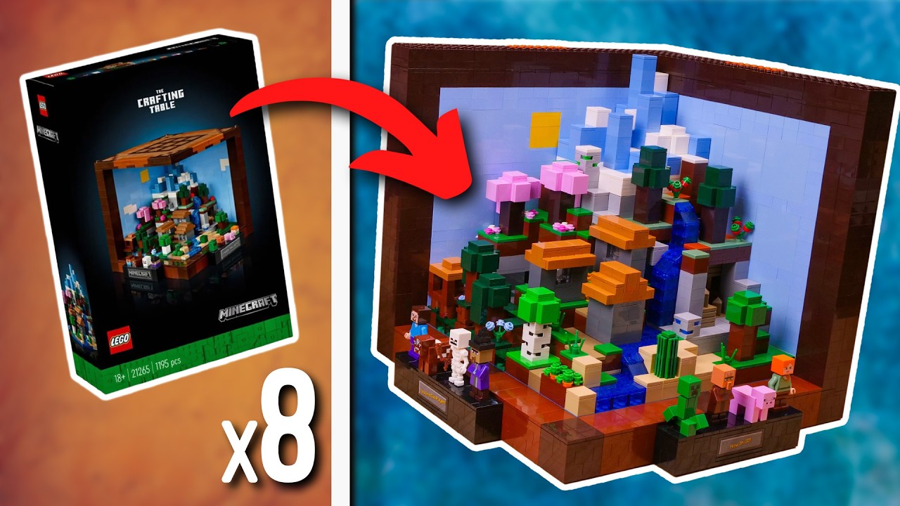 I made the LEGO Minecraft Crafting Table WAY bigger...