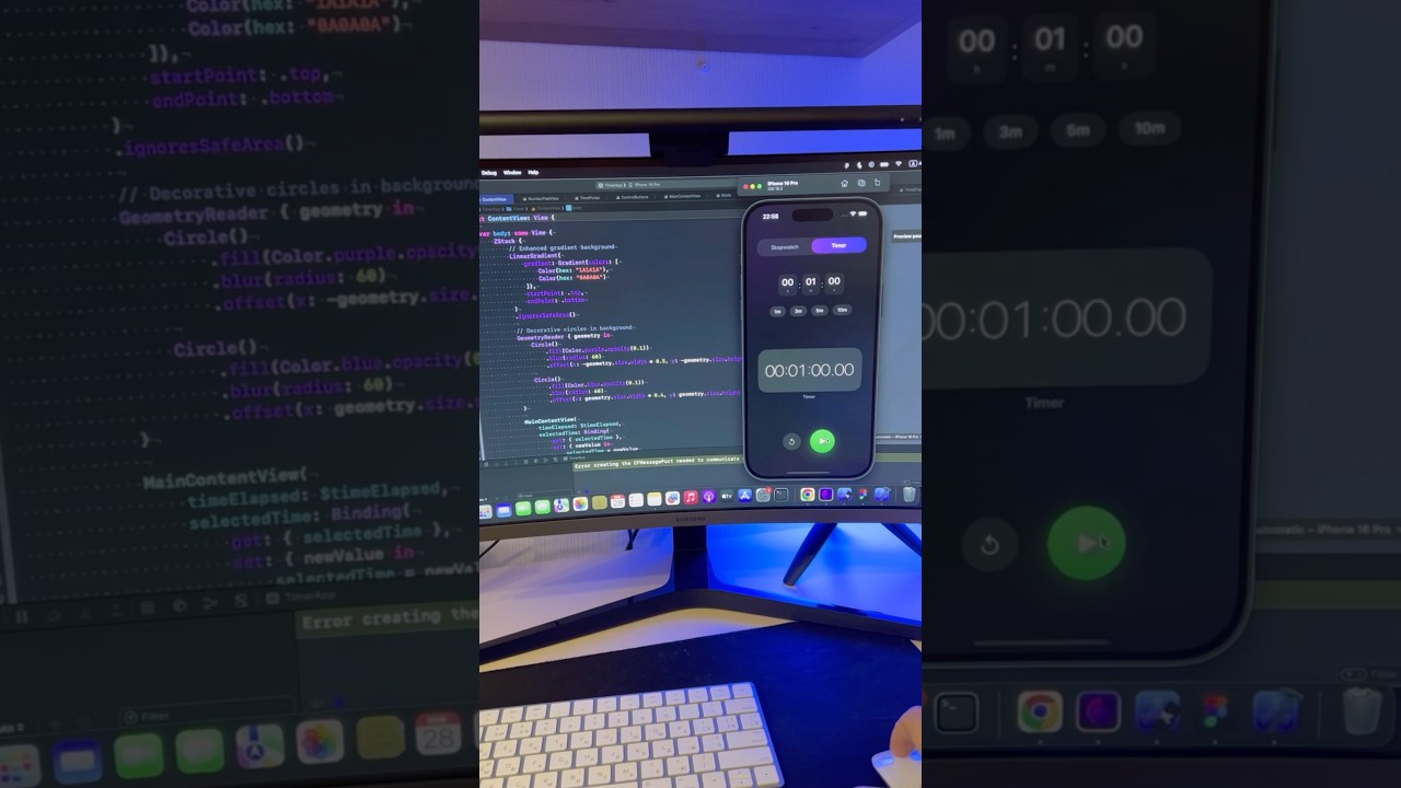 Timer & Stopwatch App #swiftuideveloper #coding #design #development #ios