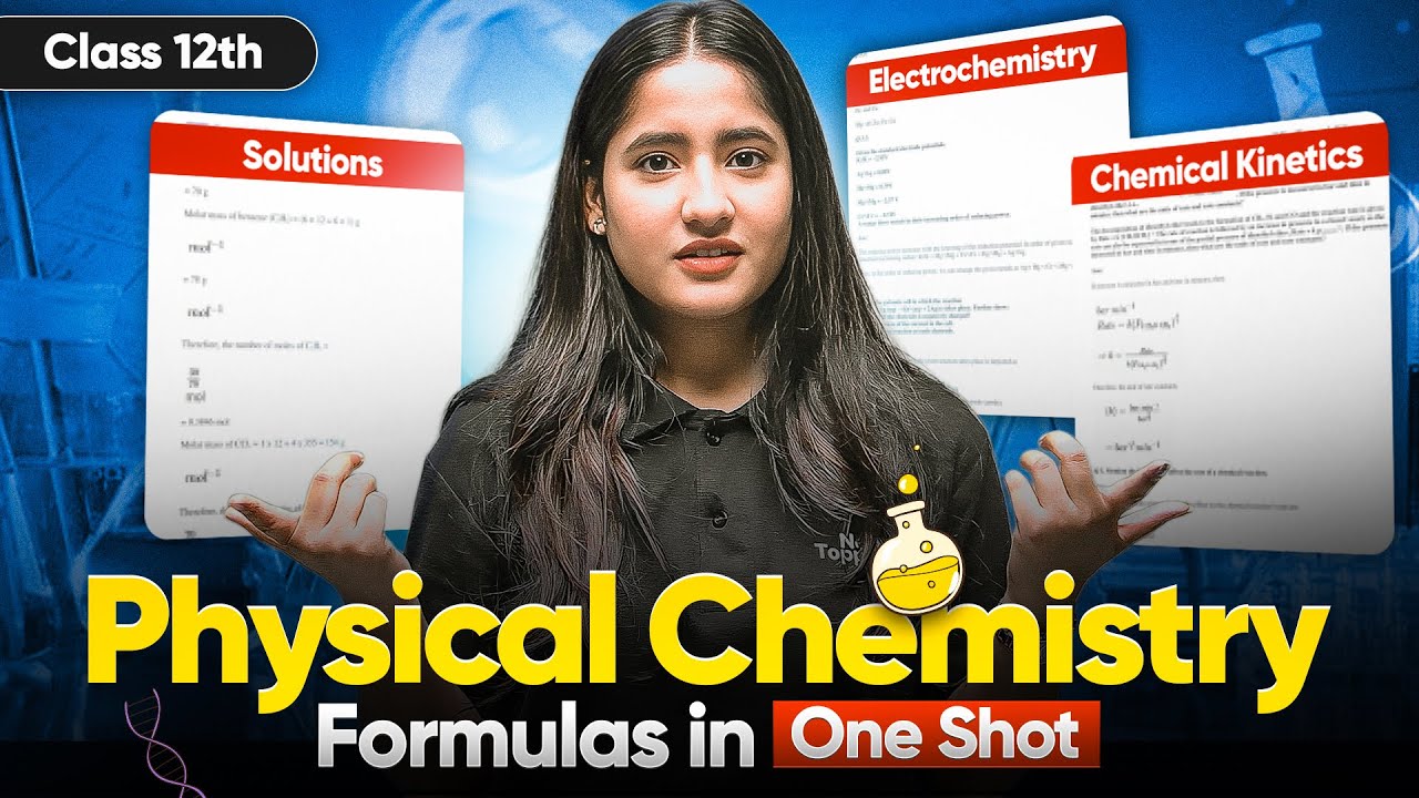 Physical Chemistry Formula in One Shot:  Class 12th Chemistry | Tapur Ma'am