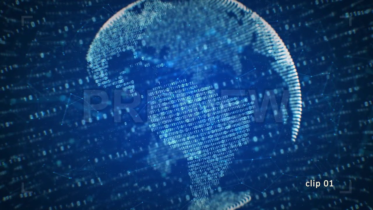 Binary Globe Motion Graphics