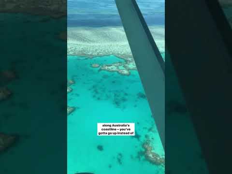 Flying Over Australia's GREAT BARRIER REEF