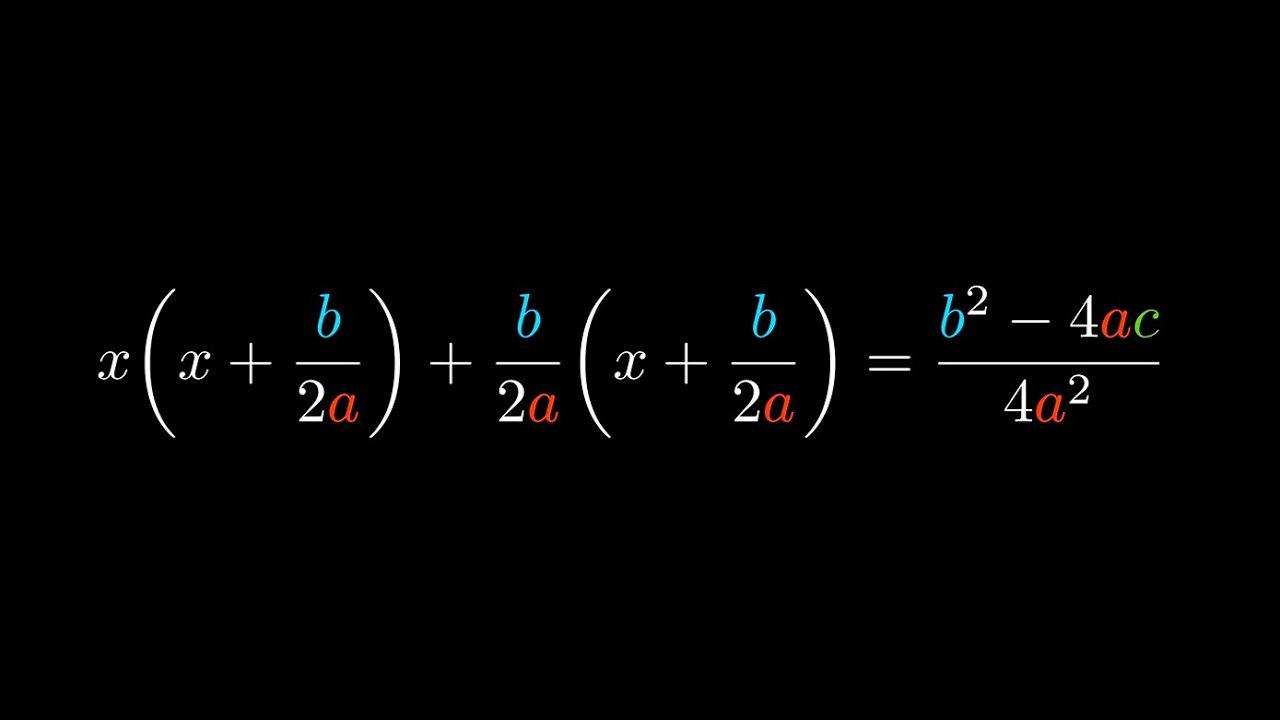 Reactive-Manim, Quadratic-Formula Code