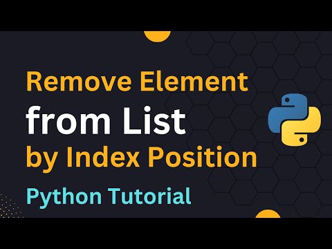 Remove Elements from List by Index in Python