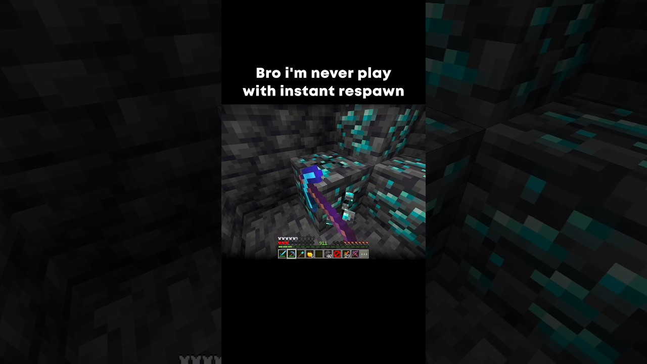 Minecraft Instant Respawn Moment