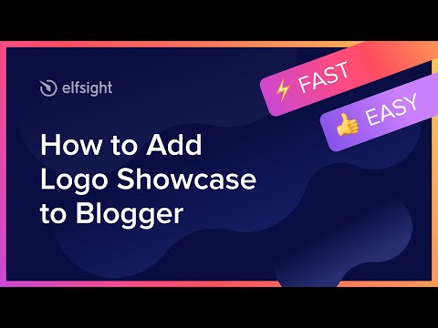 How to Add Logo Showcase Widget to Blogger