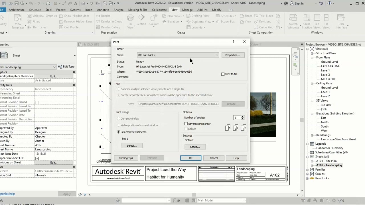 CIVIL-RESDESIGN: REVIT Site Plan PDF