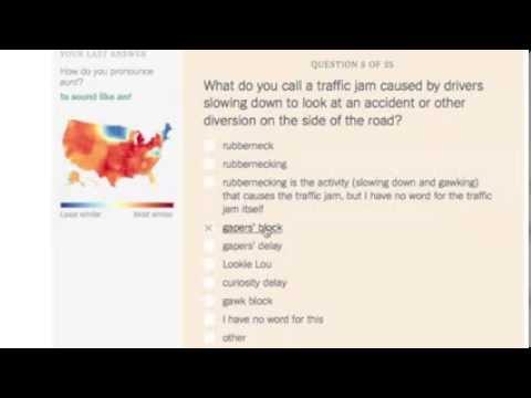 English Dialect Quiz