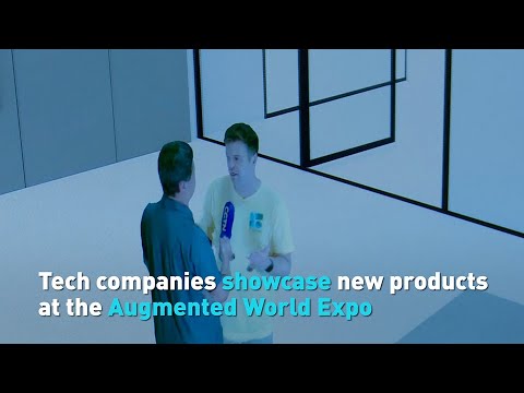 Tech companies showcase new products at the Augmented World Expo