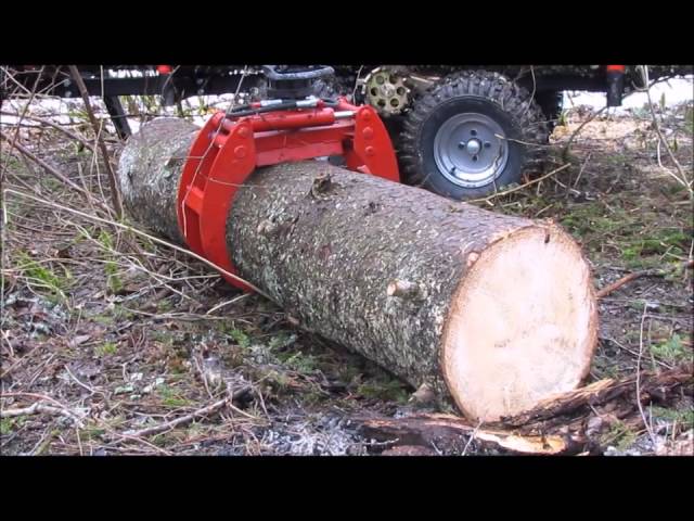 ATV logging trailer with 4wd and winch log loader | Heavy Equipment ...