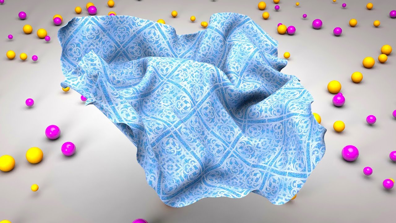 C4D Tutorial - Flying Cloth Animation