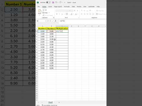 How to Multiply Numbers in Excel | Quick and Easy Tutorial