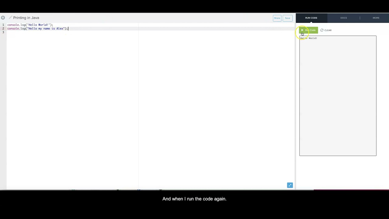 Javascript Tutorial #1: Printing to the Screen