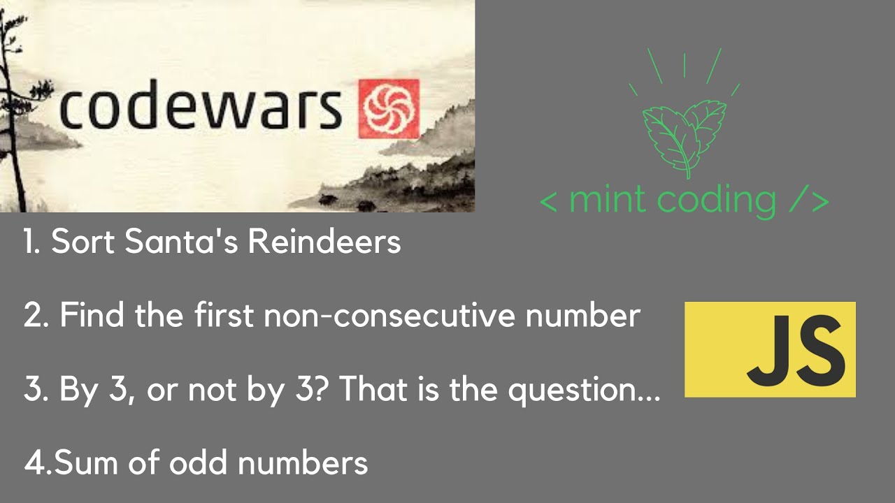 Solving four Codewars Javascript Array Coding Challenges