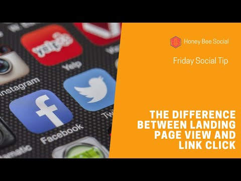 What is the difference between a Landing Page View and a Link Click in Facebook Ads?