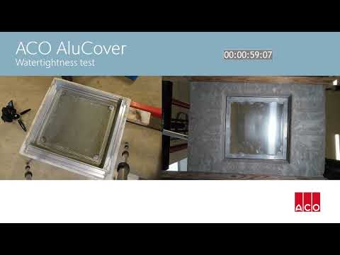 Test waterdichtheid ACO AluCover tegeldeksel