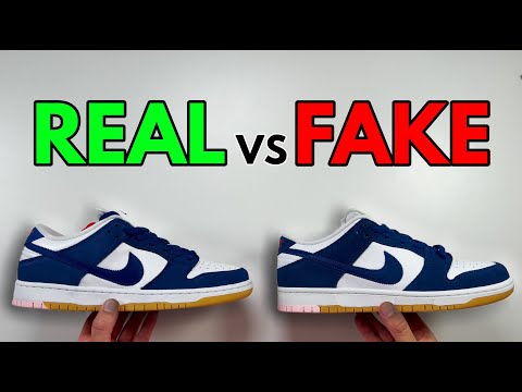 REAL VS FAKE! NIKE SB DUNK LOW LA DODGERS SNEAKER COMPARISON!