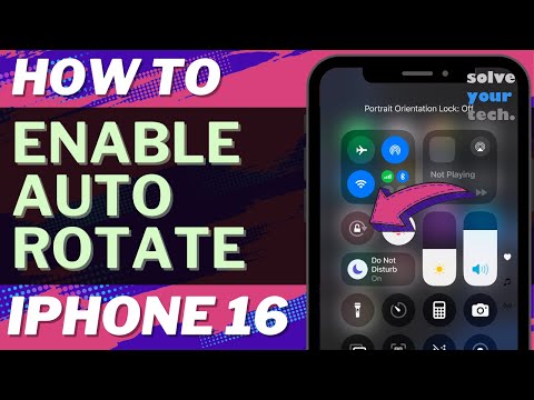 How to Enable Auto Rotate on iPhone 16