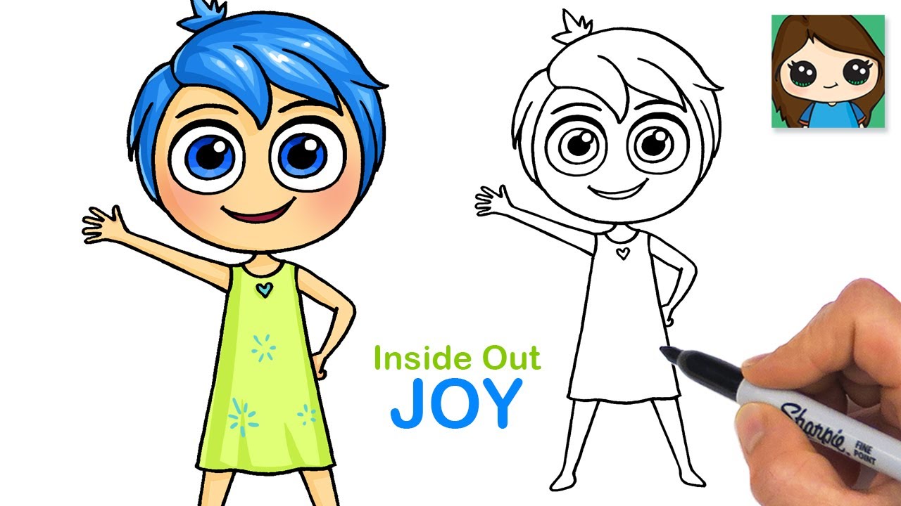 How to Draw Joy Easy | Inside Out 2 (New)