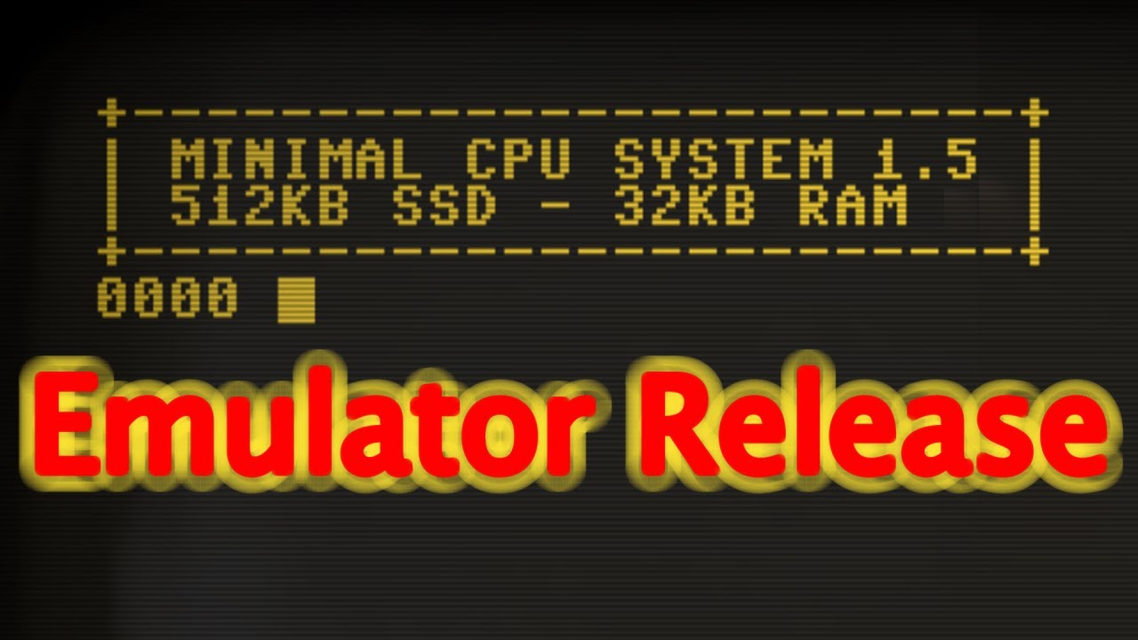 Play with the 'Minimal CPU System' Emulator